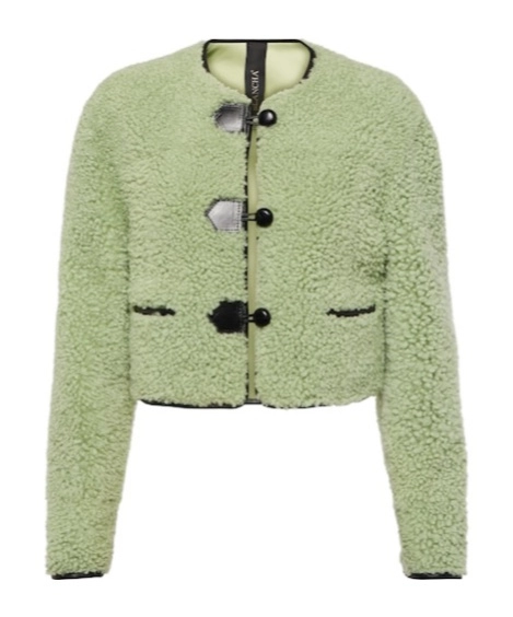 BLANCHA Leather-trimmed Shearling Jacket
