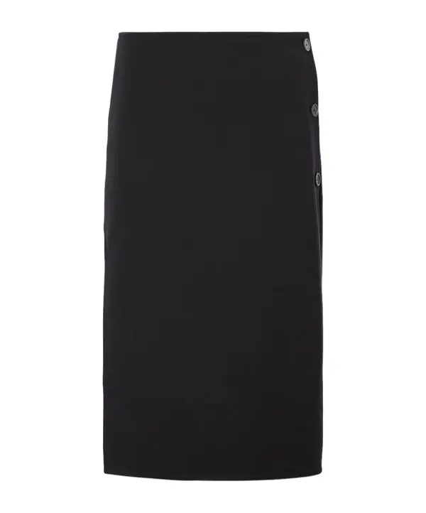 COURREGES Wool-blend Midi Skirt