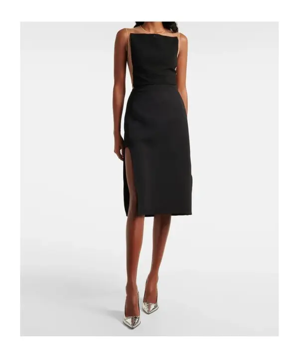 COURREGES Wool-blend Midi Skirt