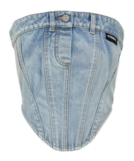 Vetements Cotton Denim Corset
