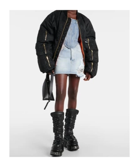 Vetements Cotton Denim Corset