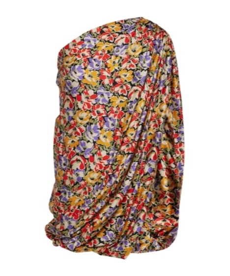 Stella McCartney Floral One-shoulder Minidress