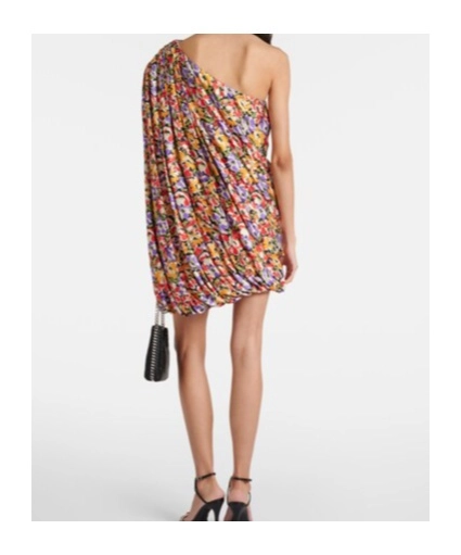 Stella McCartney Floral One-shoulder Minidress