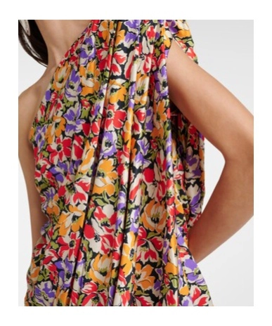 Stella McCartney Floral One-shoulder Minidress