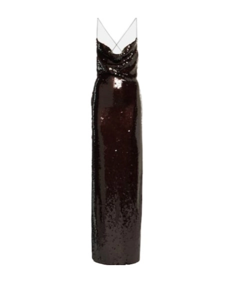 Magda Butrym Sequined Draped Gown