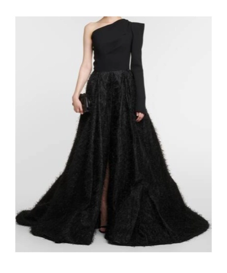 Maticevski Audacity One-shoulder Maxi Gown