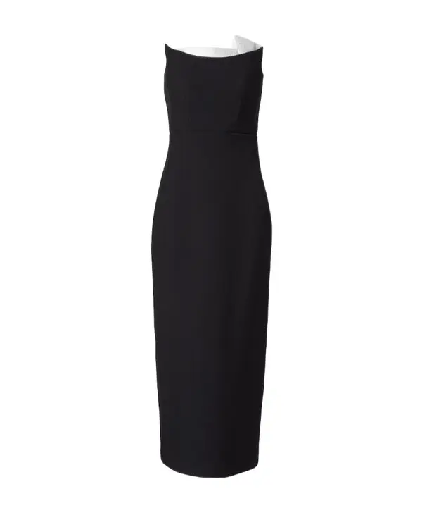 Roland Mouret Embellished Bustier Midi Dress