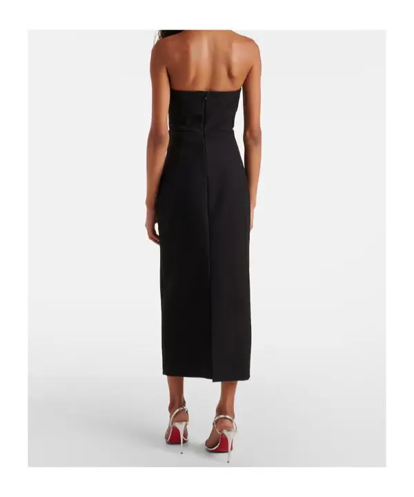 Roland Mouret Embellished Bustier Midi Dress