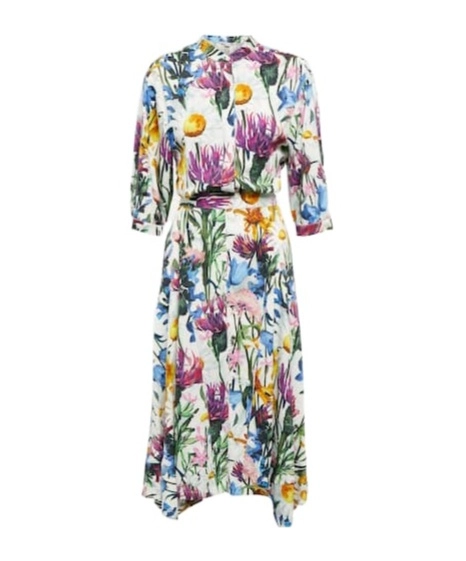 Stella McCartney Floral Satin Midi Dress