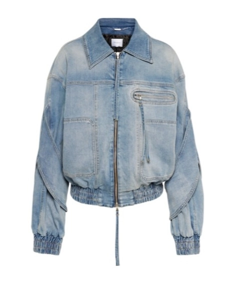 Blumarine Denim Bomber Jacket