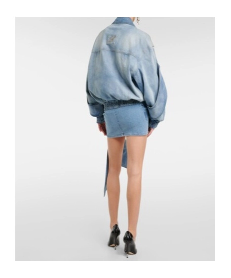Blumarine Denim Bomber Jacket