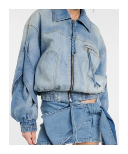 Blumarine Denim Bomber Jacket