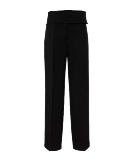 JIL SANDER Twill Straight Pants - Black
