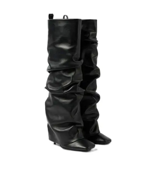 Attico Rea Leather Knee-high Boots