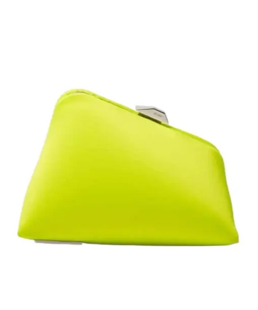 Attico Midnight Satin Clutch