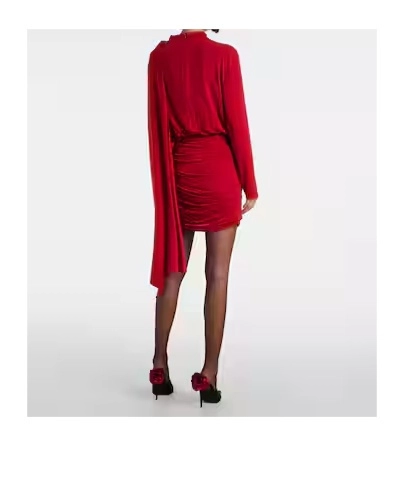 Magda Butrym Caped Cupro-blend Minidress