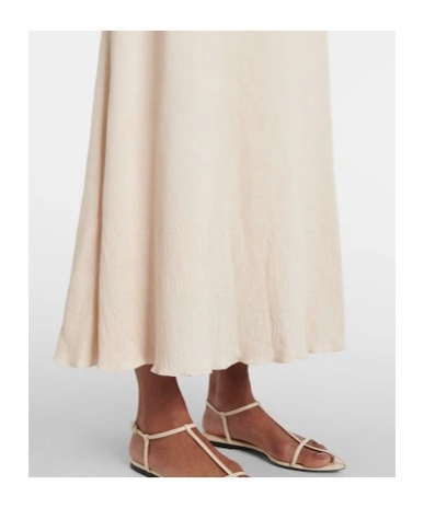 Johanna Ortiz Cutout Maxi Dress With Thin Straps And Open Back - White