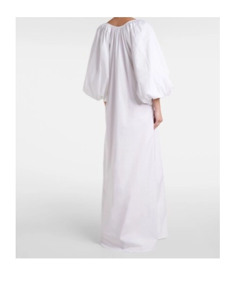 ADRIANA DEGREAS Puff Sleeve Maxi Dress
