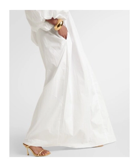 ADRIANA DEGREAS Puff Sleeve Maxi Dress