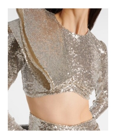 Maticevski Sequined Crop Top