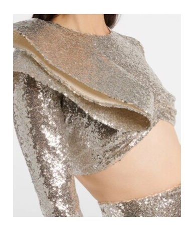 Maticevski Sequined Crop Top
