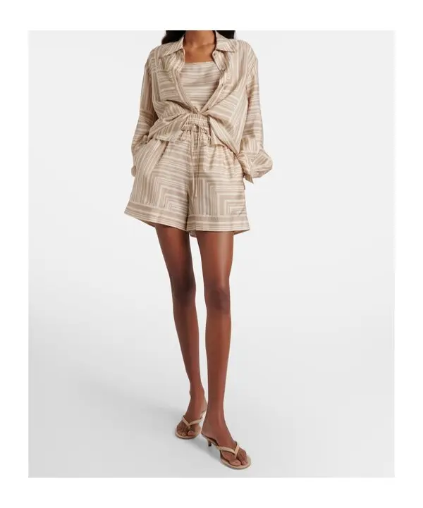 JOSEPH Laven Plaid Shorts