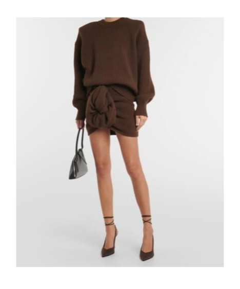 Magda Butrym Cashmere Mini Skirt - Green