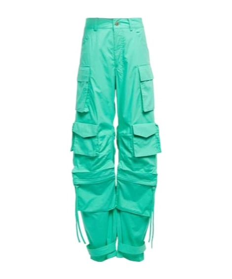 Attico Fern Cotton Canvas Cargo Pants