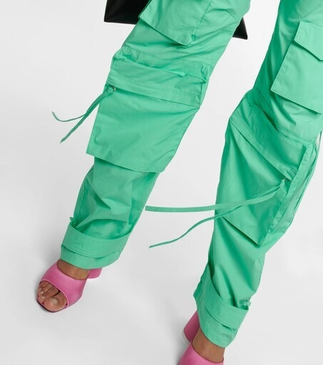 Attico Fern Cotton Canvas Cargo Pants