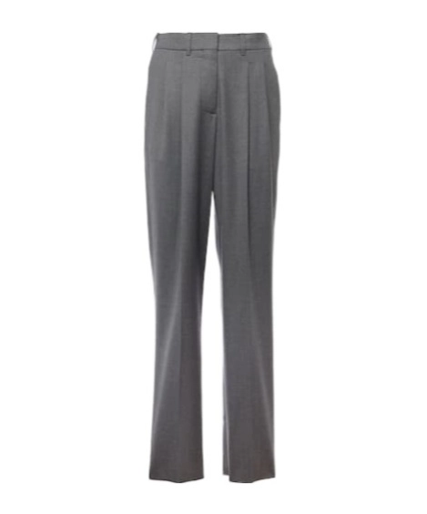 Stella McCartney Wool Flannel Straight Pants - Black