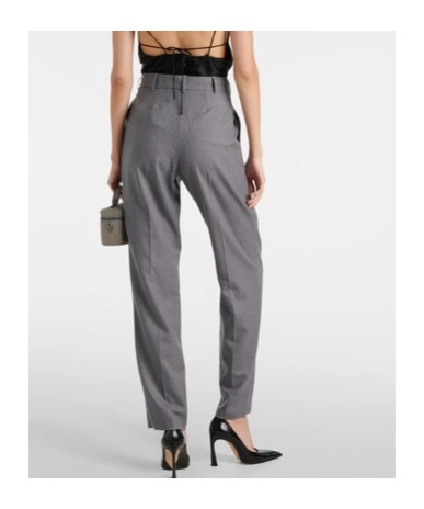 Stella McCartney Wool Flannel Straight Pants