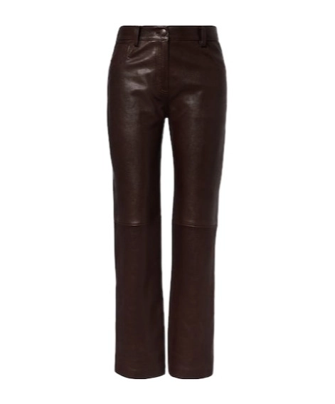 Magda Butrym Leather Straight Pants