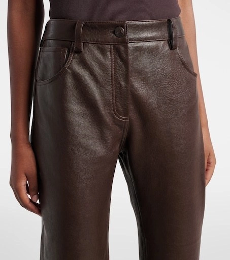 Magda Butrym Leather Straight Pants