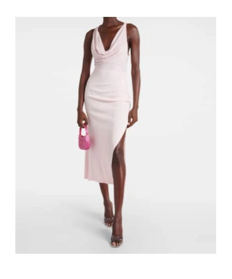 David Koma Crystal-embellished Midi Dress