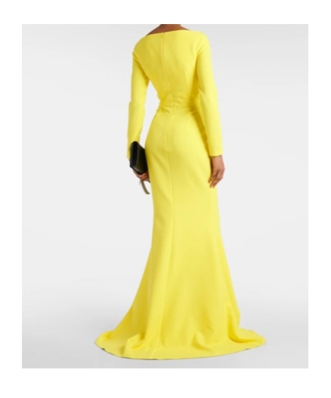SAFIYAA LONDON Long Sleeve Fishtail Gown