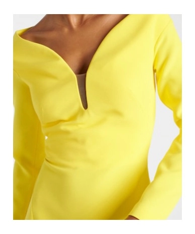 SAFIYAA LONDON Long Sleeve Fishtail Gown