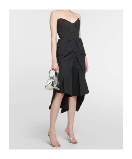 Maticevski Fincher Draped Bustier Midi Dress
