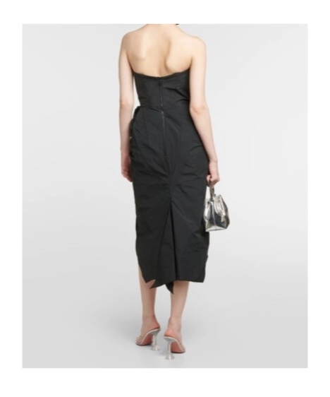Maticevski Fincher Draped Bustier Midi Dress