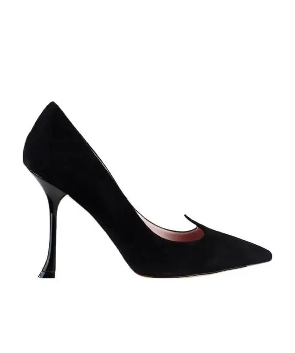 ROGER VIVIER I Love Pumps In Suede - Black