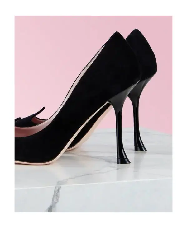 ROGER VIVIER Suede "i Love Vivier" Pumps