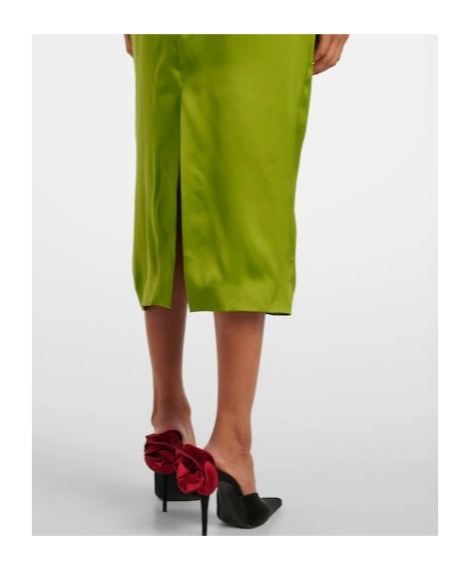 Magda Butrym Halterneck Silk Satin Midi Dress