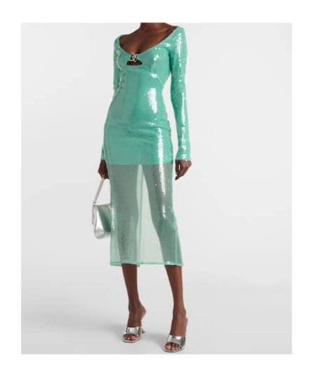David Koma Sequined Midi Dress