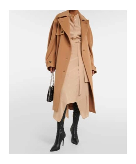 Stella McCartney Silk Crepe De Chine Shirt Dress - Nude