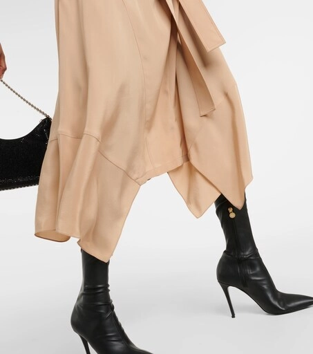 Stella McCartney Silk Crepe De Chine Shirt Dress - Nude