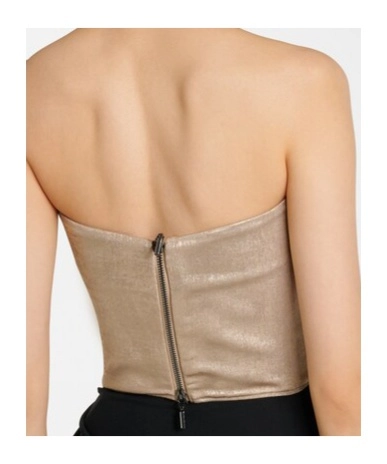 Maticevski Draped Lamé Top