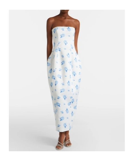 LEO Jessica Floral Bustier Gown
