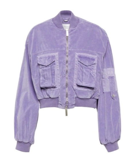 Blumarine Velvet Bomber Jacket