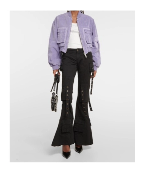 Blumarine Velvet Bomber Jacket