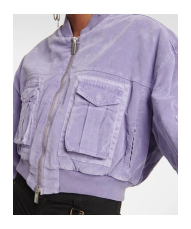 Blumarine Velvet Bomber Jacket