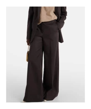 Stella McCartney High-rise Wool Wide-leg Pants